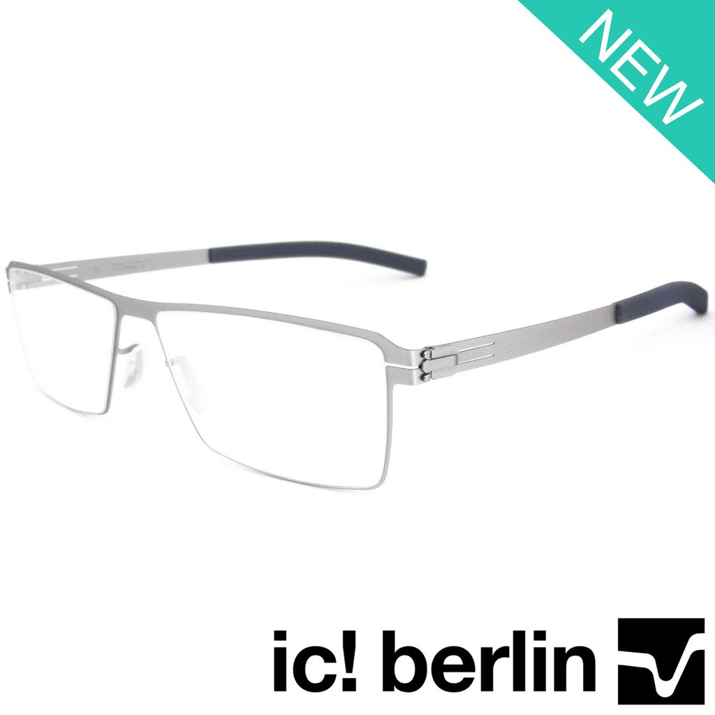 Ic Berlin แว่นตารุ่น 005 C-3 สีเงิน Lars D กรอบเต็ม ขาข้อต่อ วัสดุ ...