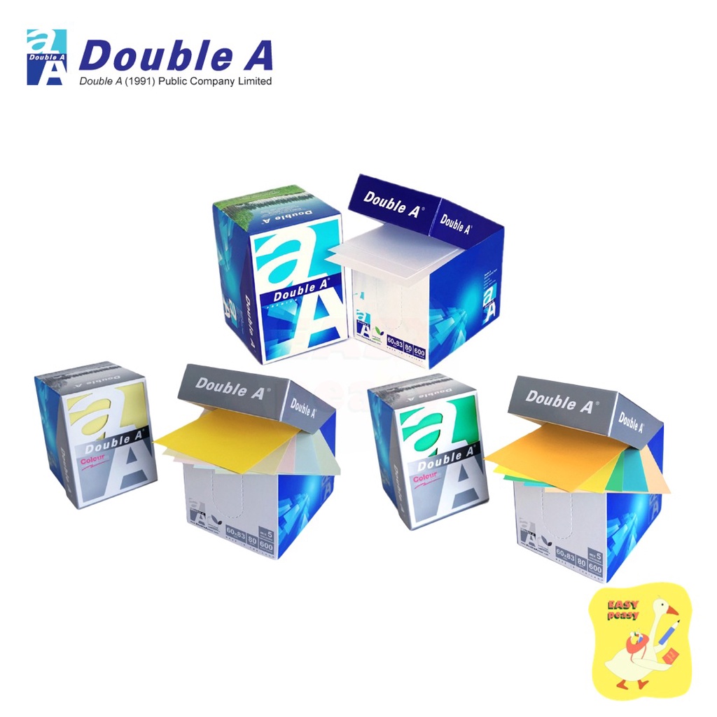 กระดาษโน้ต Double A Mini Box ขนาด 6 x 8.3 ซม. 80 แกรม 600 แผ่น จำหน่าย ...
