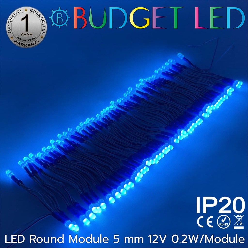 LED Round Module 5mm DC-12V 0.2W/Module แอลอีดีโมดูลหัวกระสุน ให้ความ ...