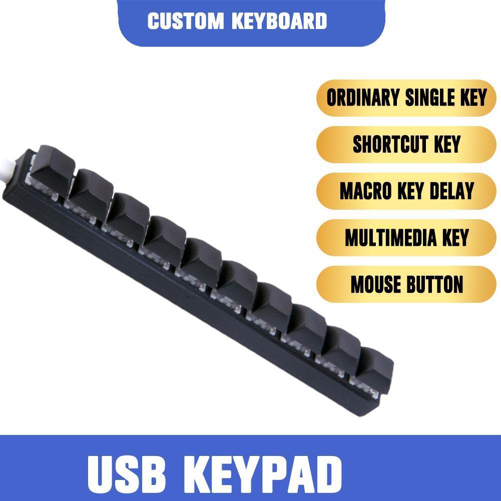 10 Keys Macro Programming Keyboard Osu Gaming Keyboards Mini Keypad Drawing Keyboard Custom