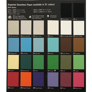 SUPERIOR PAPER BACKDROP 2.72x11 เมตร ฉากกระดาษซูพีเรีย USA Limbo คุณภาพ ...