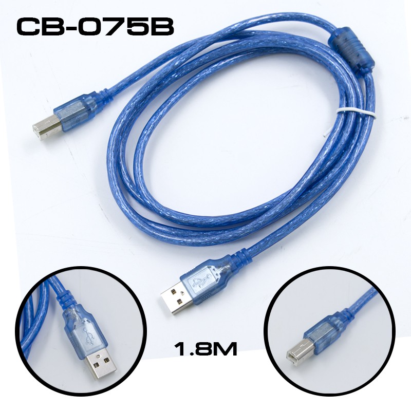 Glink Cable Printer USB 2.0 AM/BM 1.8/3/5/10เมตร สายปริ้นเตอร์,รุ่นCB075B | Shopee Thailand