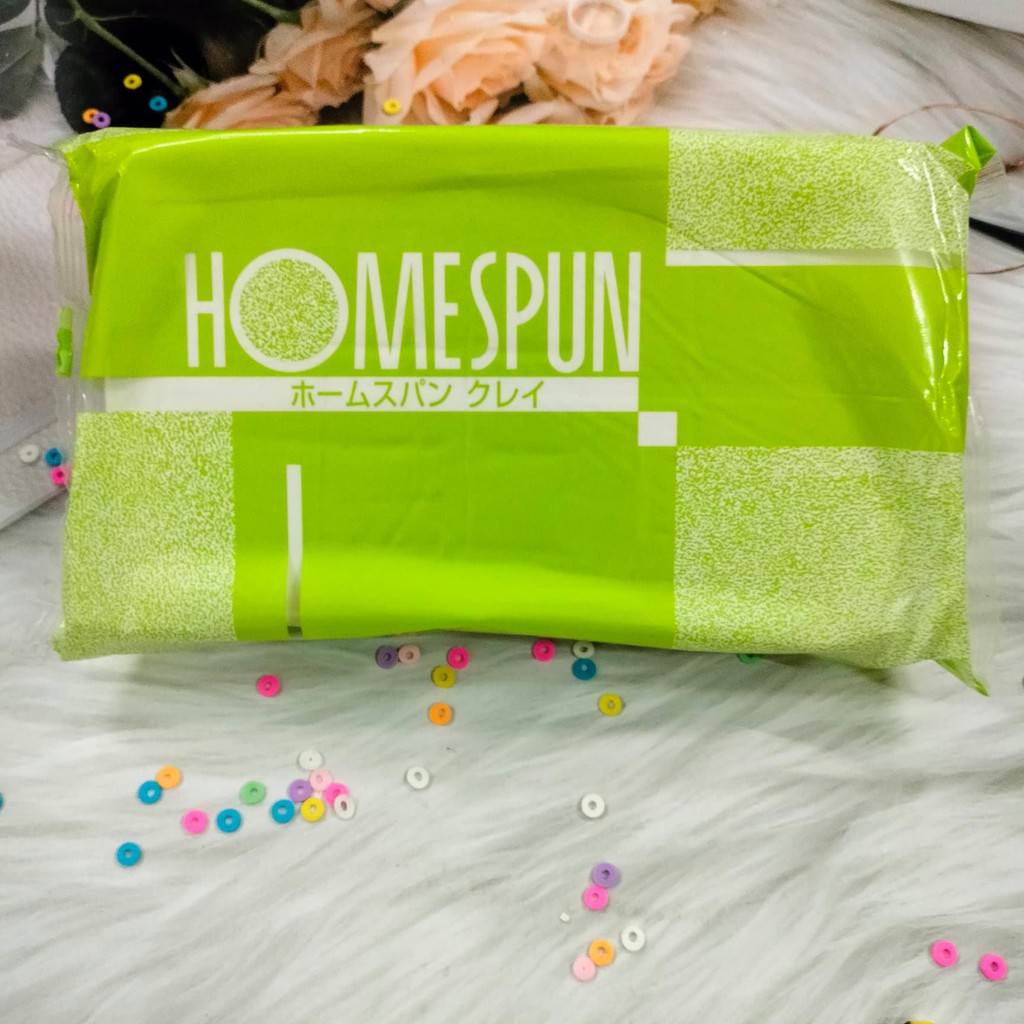 ดินญี่ปุ่น ดินเยื่อกระดาษ สีขาว HOME SPUN Paper Clay ดินปั้นโมเดล ดิน ...