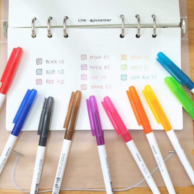 ปากกาลูกลื่นสีMonami FX-Style (10สี) | Shopee Thailand
