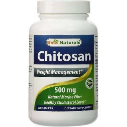 Chitosan by Best Naturals, 120 tablet 500 mg 1 pack | Shopee Thailand