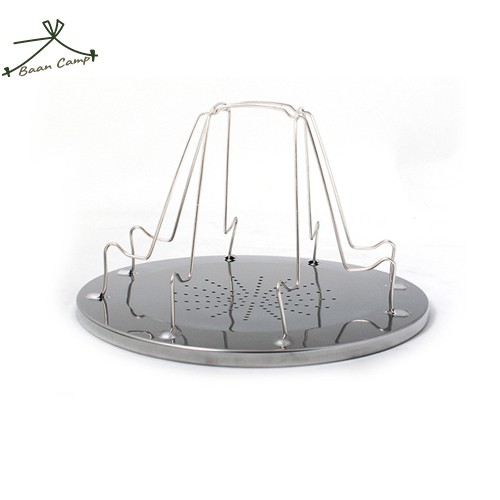 ตะแกรงปิ้งขนมปังแบบพกพา Stainless Steel Toast Rack Stand Camp Stove ...