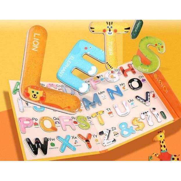 Magnetic Letter Set สื่อการสอนภาษาอังกฤษ A-Z ในรูปแบบแม่เหล็ก สามารถติด ...