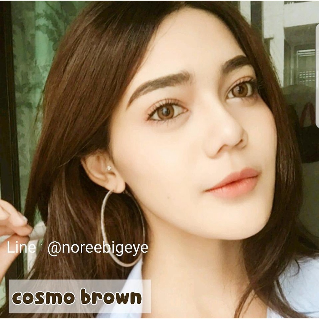 Cosmo Brown/สีน้ำตาล [สายตาสั้น -0.00 ถึง -10.00] Size Bigeye (L) ขนาด ...