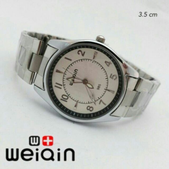 WeiQin แท้ >> กันน้ำ100% >> เครื่องญี่ปุ่น >> สายเลส ตัดข้อได้>> ขนาดหน้าปัด 3.5cm | Shopee Thailand