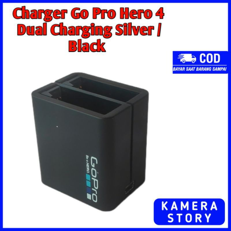 ของแท้ Go Pro Hero 4 ที่ชาร์จ USB คู่ สีเงิน สีดํา ขนาดเล็ก GoPro Hero4 ...
