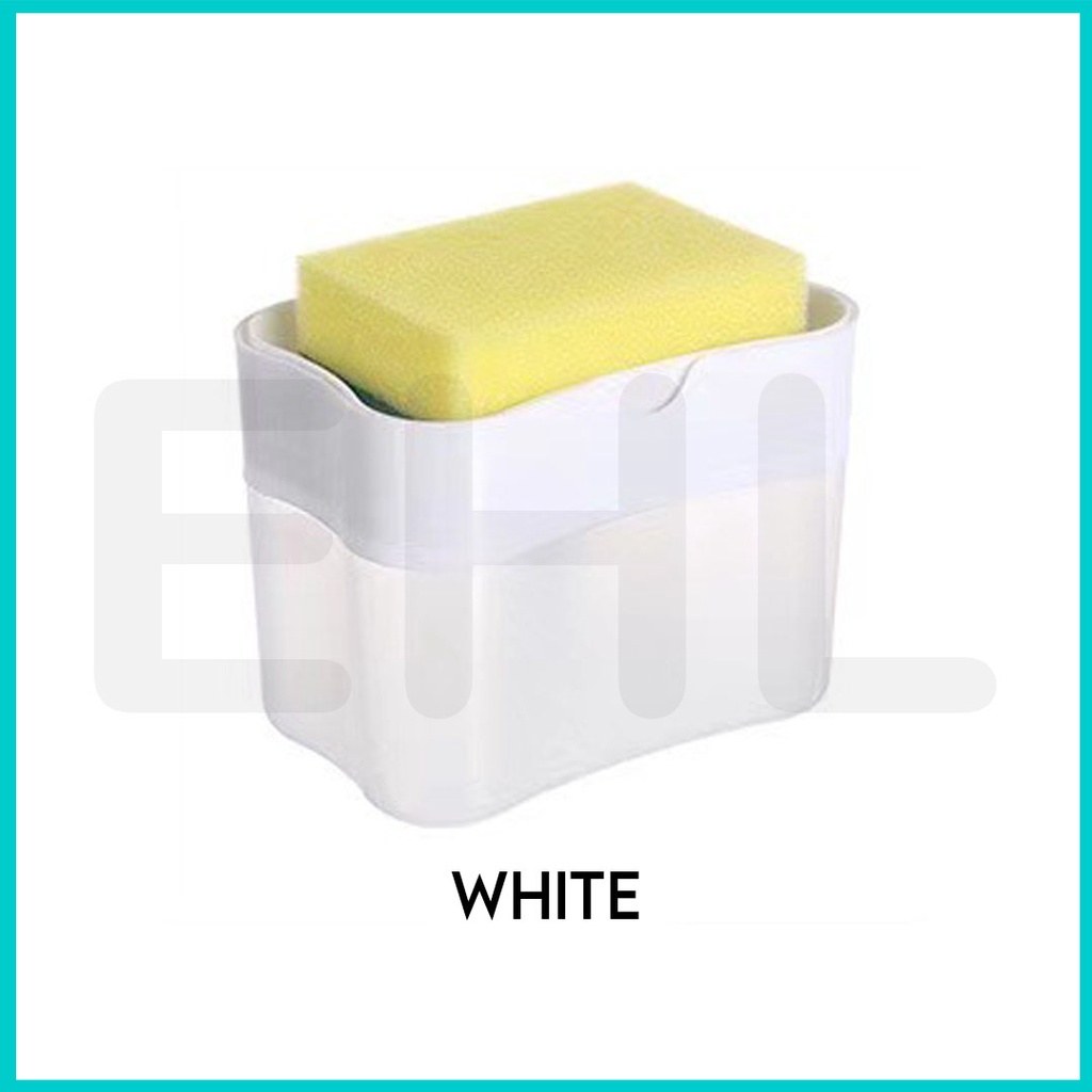 ฟรีฟองน้ํา 2IN1 Tempat Letak Sabun Basuh Pinggan เครื่องจ่ายสบู่ล้างจาน ...