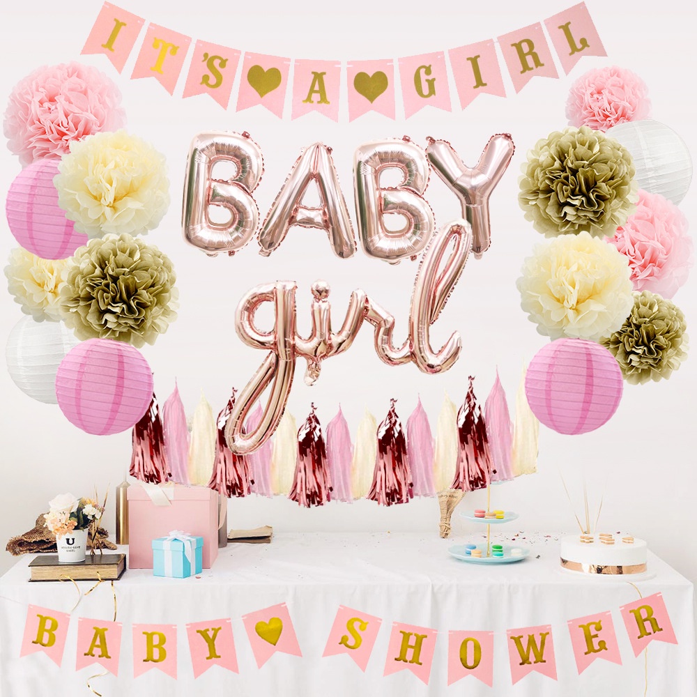 พร้อมส่ง set HBD Baby Girl 07-003 สินค้างานวันเกิด งานปาร์ตี้ ลูกสาว ...