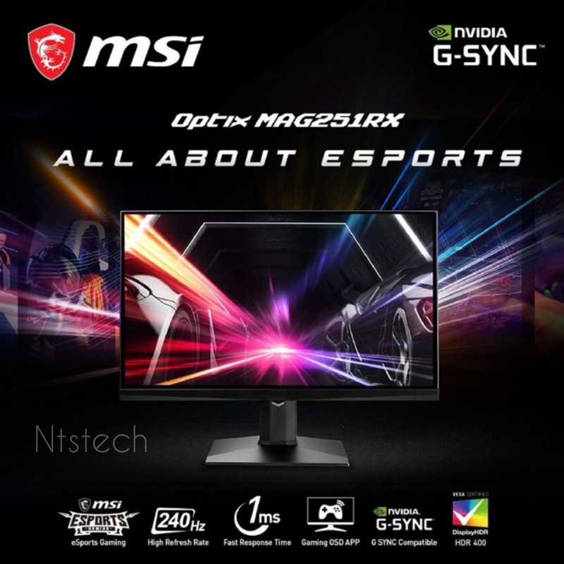 MONITOR (จอมอนิเตอร์) MSI OPTIX MAG251RX 24.5" IPS FHD 240Hz | Shopee ...