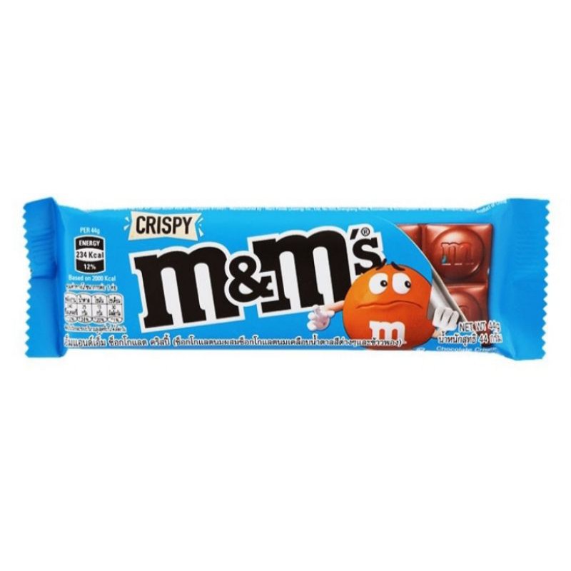 M&M crispy & millk chocolate bar ชนิดแท่ง ขนาด 44 กรัม | Shopee Thailand