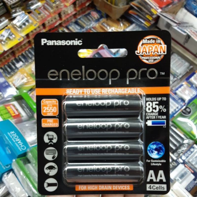 ถ่านชาร์จ Panasonic Eneloop Pro Aa Up To 2550mah Bk 3hcce 4bt จำนวน4