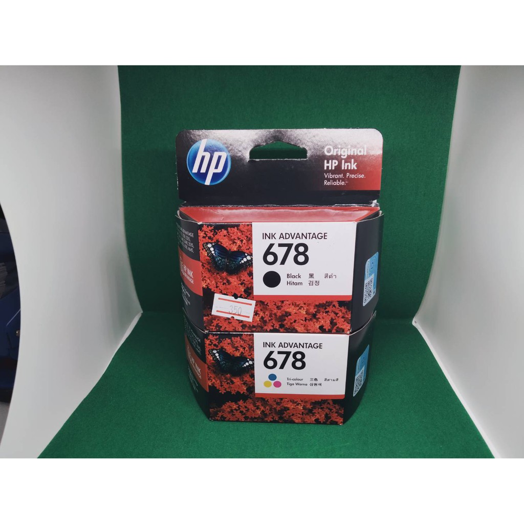 หมึก HP 678 จำนวน 1 ชุด BLACK & Colour ของแท้ 100% | Shopee Thailand