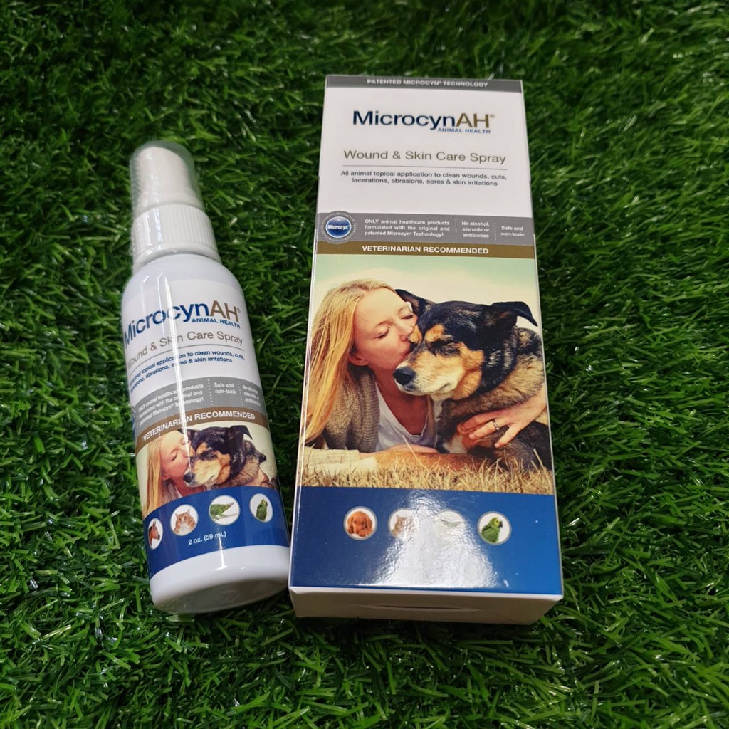 ไมโครซินเอเอช สเปรย์MicrocynAH Wound&Skin Care Spray Liquid 59 ml ...