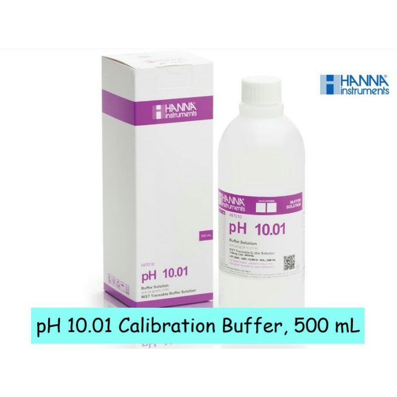 HI7010L น้ำยาสอบเทียบค่า pH ค่า 10.01 (pH 10.01 Calibration Buffer) ยี่ห้อ HANNA ปริมาณ 500 มล. ...