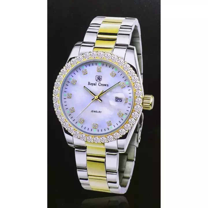 Royal Crown ( Royal Crown Watch ประดับเพชร CZ ของแท้ 100% ) นาฬิกา ...