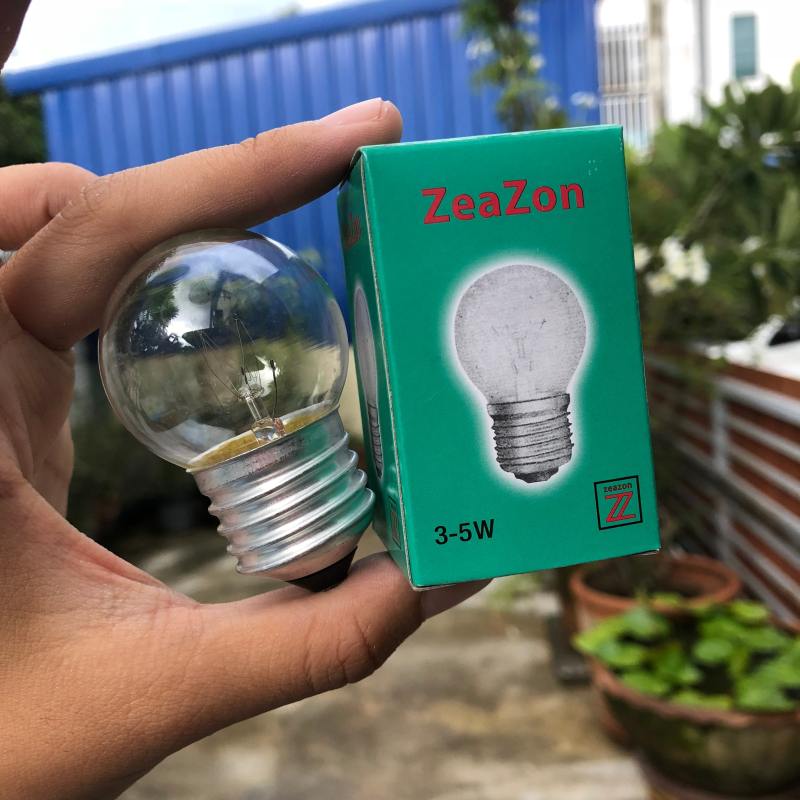 หลอดปิงปอง(หลอดใส) แสงวอร์ม ยี่ห้อZEAZON 3-5w ขั้วE27 | Shopee Thailand