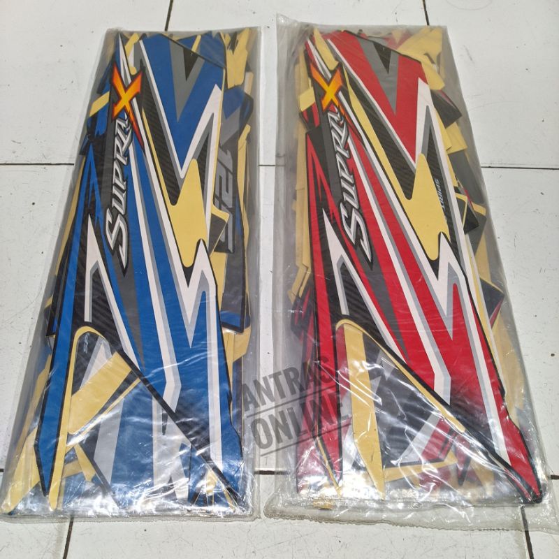 Striping supra X 125 ปี 2012 สติ๊กเกอร์ตัดมอเตอร์ไซค์มาตรฐาน | Shopee ...