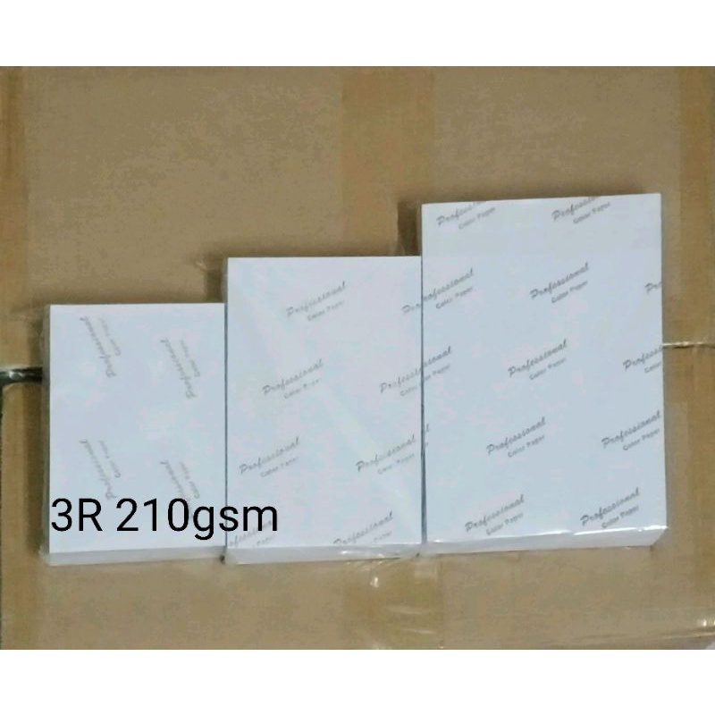 กระดาษภาพถ่ายเคลือบเงา 3R/4R/5R/A4/A3 210gsm ระดับมืออาชีพ 100 แผ่น | Shopee Thailand