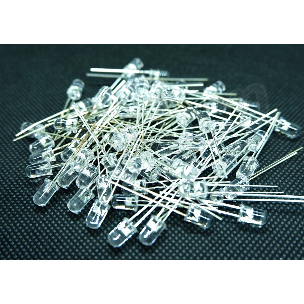 LED Ultra Bright 5mm 3v / 20ชิ้นต่อล๊อต มีหลายสีให้เลือก แดง,น้ำเงิน ...