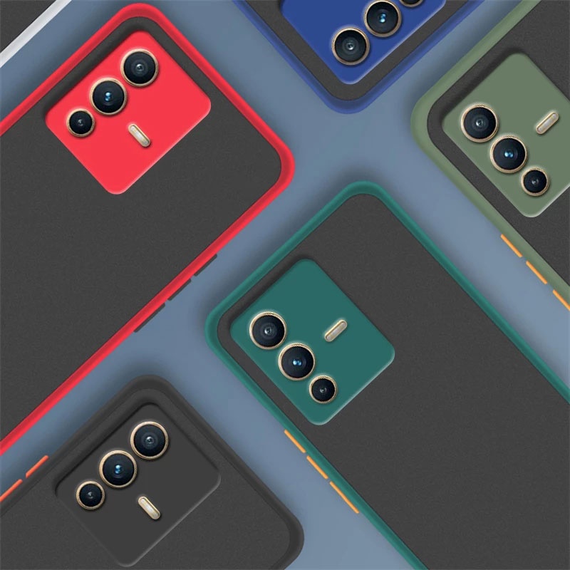 เคสผิวด้าน เคสขอบสีกันกระแทก VIVO V29 V27E V27 V25 V25E V23 V23E Pro 5G 4G 2023 | Shopee Thailand