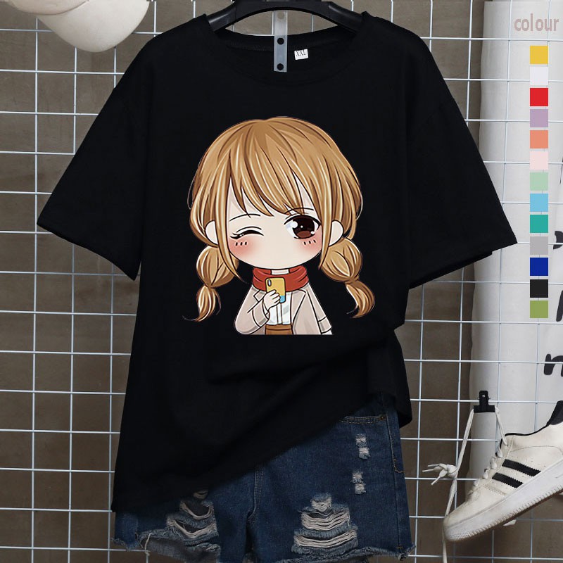 T0642. NEW สีพาสเทลสุดน่ารัก เสื้อยืดแฟชั่น ผ้าคอตตอน นิ่ม ใส่สบาย ใส่ ...
