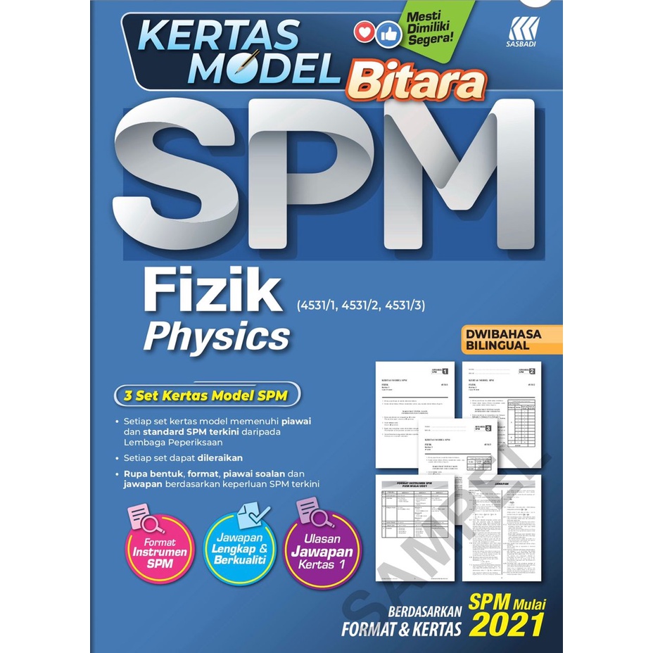 [SB] สมุดฝึกซ้อมกระดาษ SPM Bitara (Sasbadi) 2022 SPM Model Paper ...
