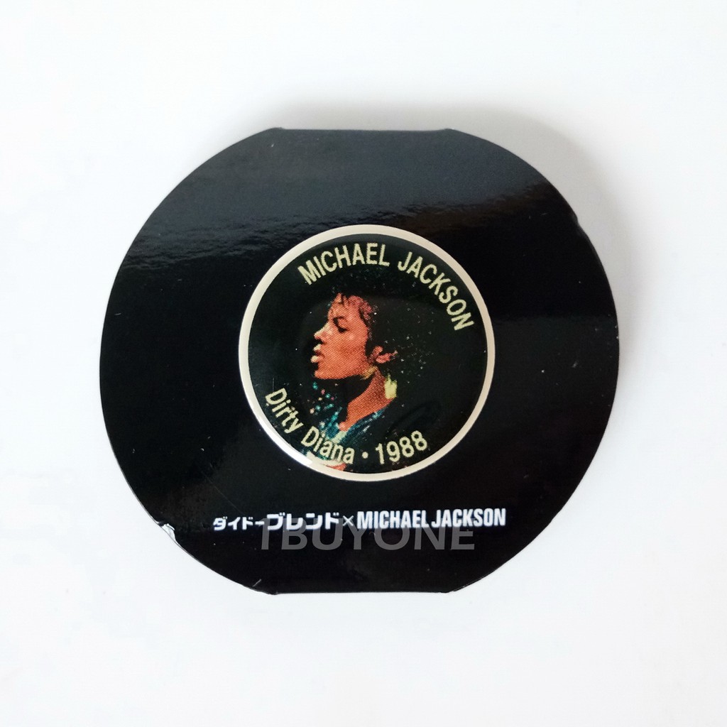 ไมเคิล แจ็คสัน เข็มกลัด ที่ระลึก ปี 1980 1995 Michael Jackson Pin Idol Model Dydo Japan ของแท้ 