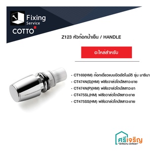 COTTO / Z123 หัวก๊อกน้ำเย็น / HANDLE อะไหล่ก๊อกน้ำ อุปกรณ์ห้องน้ำ วัสดุ ...