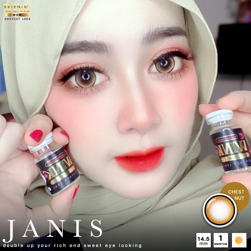 Janis brown น้ำตาลตัดขอบ ตาสวยคมแซ่บ | Shopee Thailand