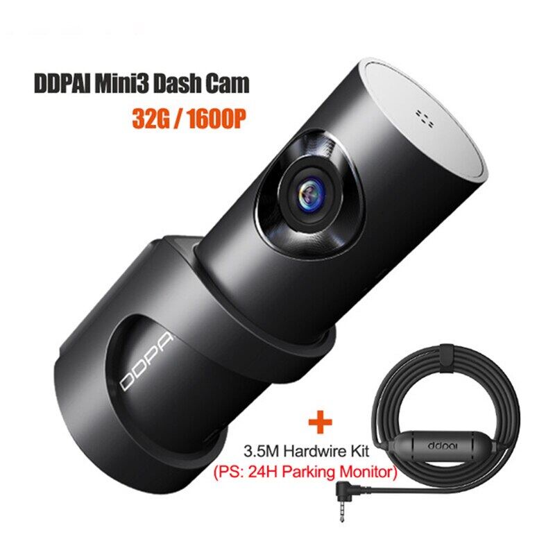 Xiaomi DDPAI กล้องรถ Dash Cam Mini 3 1600P HD 2K กล้อง32GB Android Wifi ...