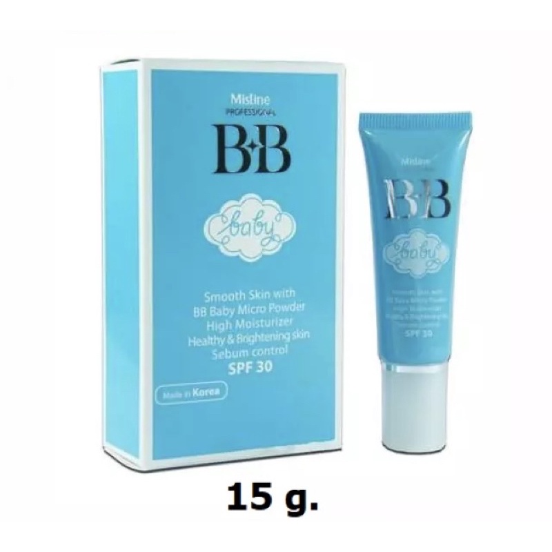 Mistine BB Baby Face Cream 15g. / ครีมหน้าเนียน มิสทีน บีบี เบบี้ เฟซ ครีม ขนาด 15 กรัม | Shopee ...