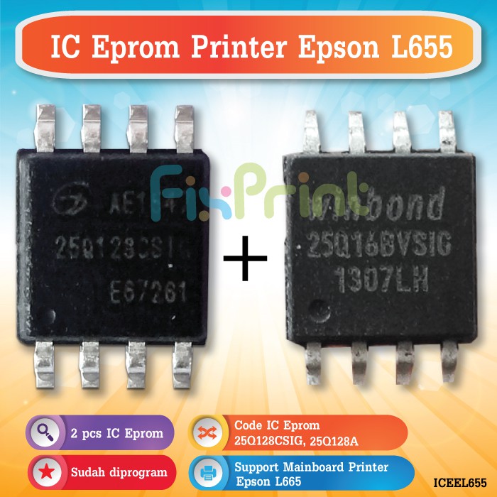 Epson L655 เคร องพ มพ Eprom Ic Eeprom Ic L655 ร เซ ตบอร ดเคาน เตอร