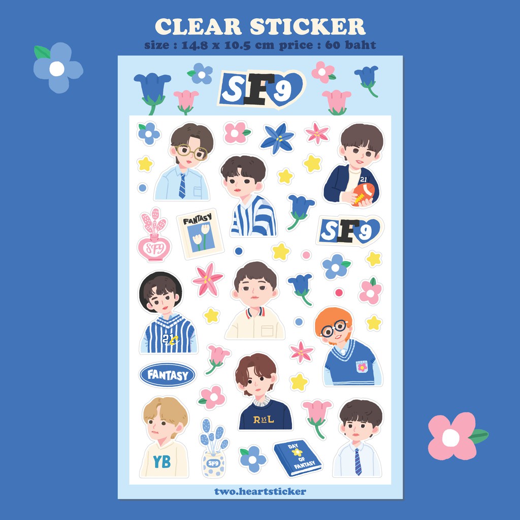 SF9 Sticker เอสเอฟ9 สติ๊กเกอร์ ขนาด A6 | Shopee Thailand