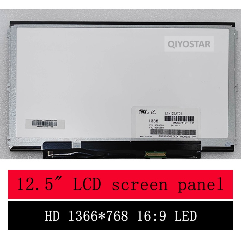 12.5" Slim LED matrix For Lenovo thinkpad X220 X230 X220I X230I K27 K29 ...