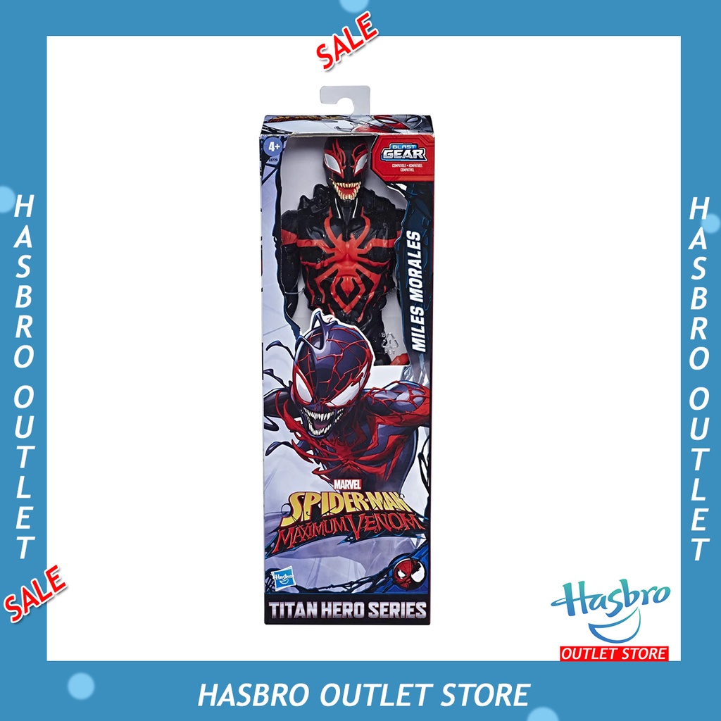Marvel Spider-Man Maximum Venom Titan Hero Series Venom Miles Morales ...