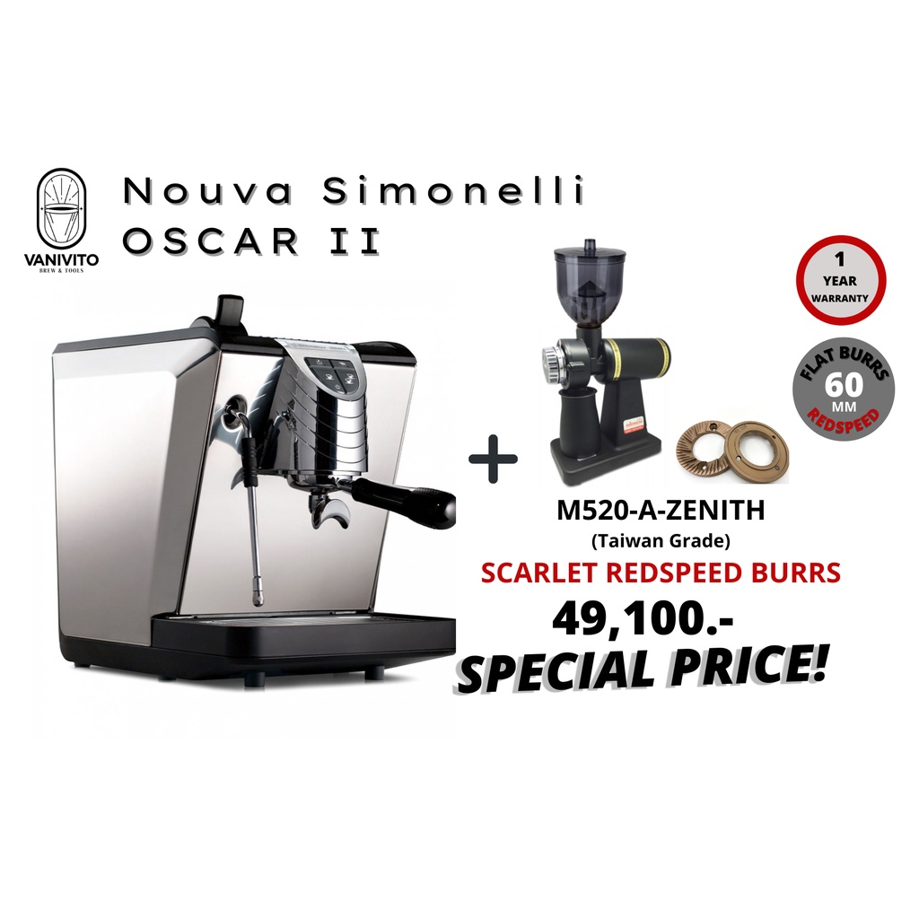 🎈ประกัน 1 ปี🎈 NUOVA SIMONELLI OSCAR II 2 ESPRESSO MACHINE เครื่องชงกาแฟ ...