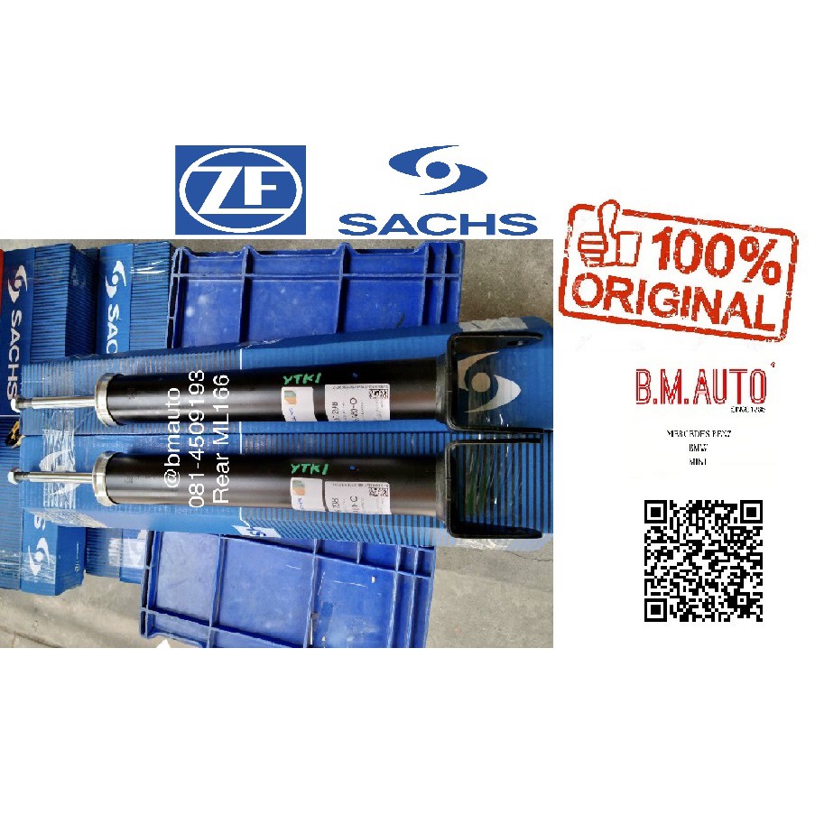 โช๊คอัพหลัง คู่หลัง Mercedes Benz ML166 A1663201830 ยี่ห้อ Sachs แท้ ...