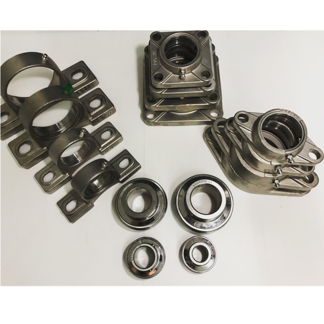 ตลับลูกปืนตุ๊กตาสแตนเลสUC UCP UCF UCFL UCT 204-12 205-16 207-20 208-24 209-28 211-32 | Shopee ...