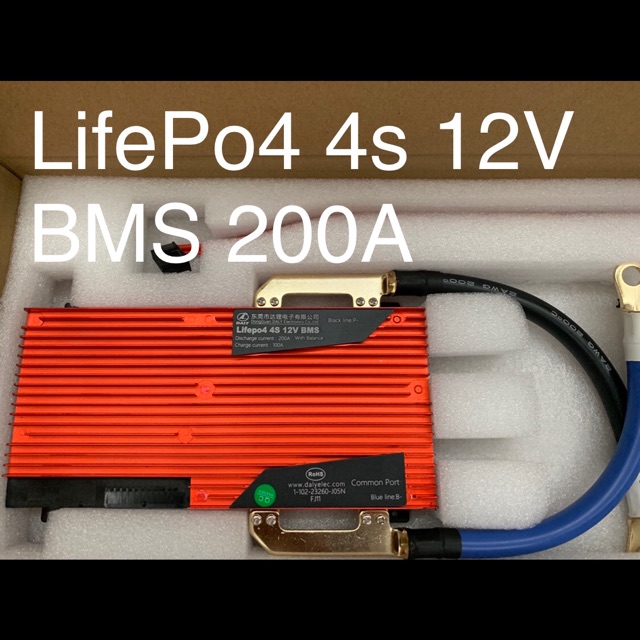 BMS LifePo4 4S 12V 200A พร้อมสาย Balance cell | Shopee Thailand