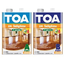 โพลียูรีเทน 2K ภายใน ชนิดเงา TOA T8100+T8111 (A+B) 1GL ใส | Shopee Thailand