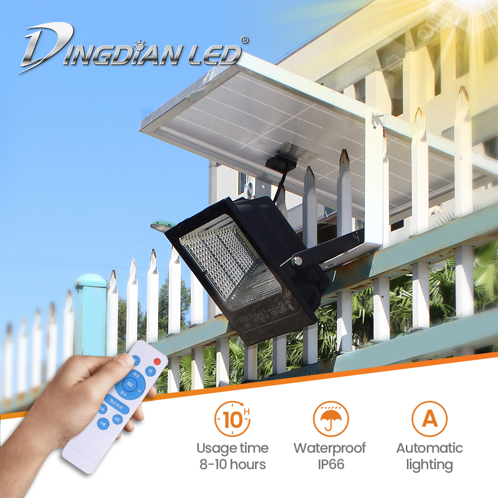 DingDian LED ไฟโซล่าเซล ไฟ พลังงานแสงอาทิตย์รีโมท 25W 65W 120W กันน้ำ ...