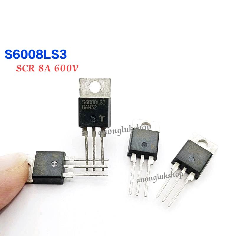 1ตัว 👉👉 SCR เบอร์ S6008LS3 S6008 TO-220 ทนกระแสที่ 8A 600V | Shopee ...