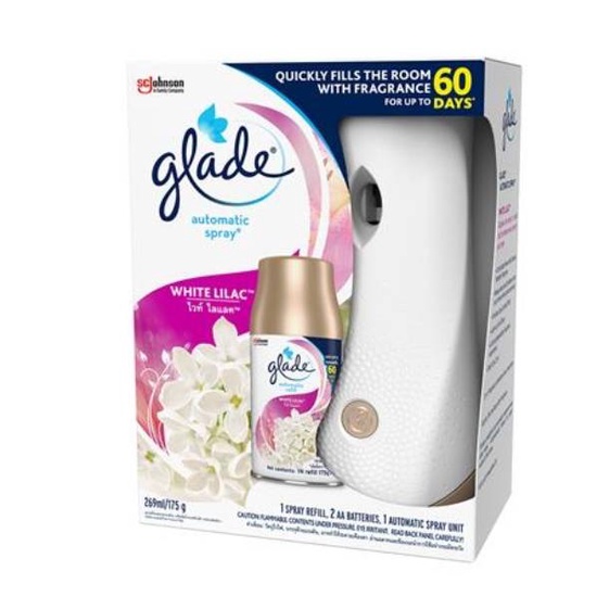 เครื่องพ่นปรับอากาศ GLADE 175g WHITE LILAC | Shopee Thailand