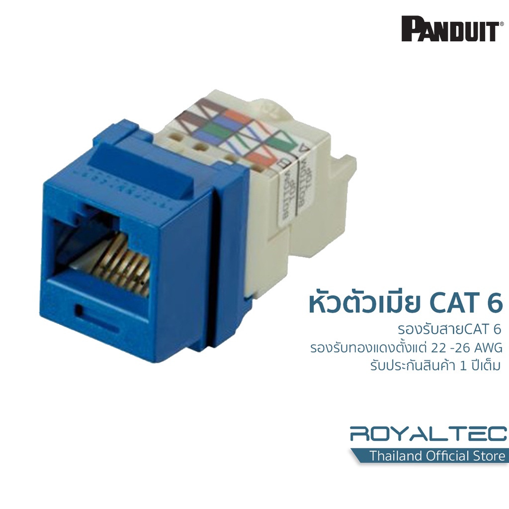 Panduit Netkey Modular Jack เต้ารับสายแลนตัวเมีย Cat6 Panduit | Shopee ...
