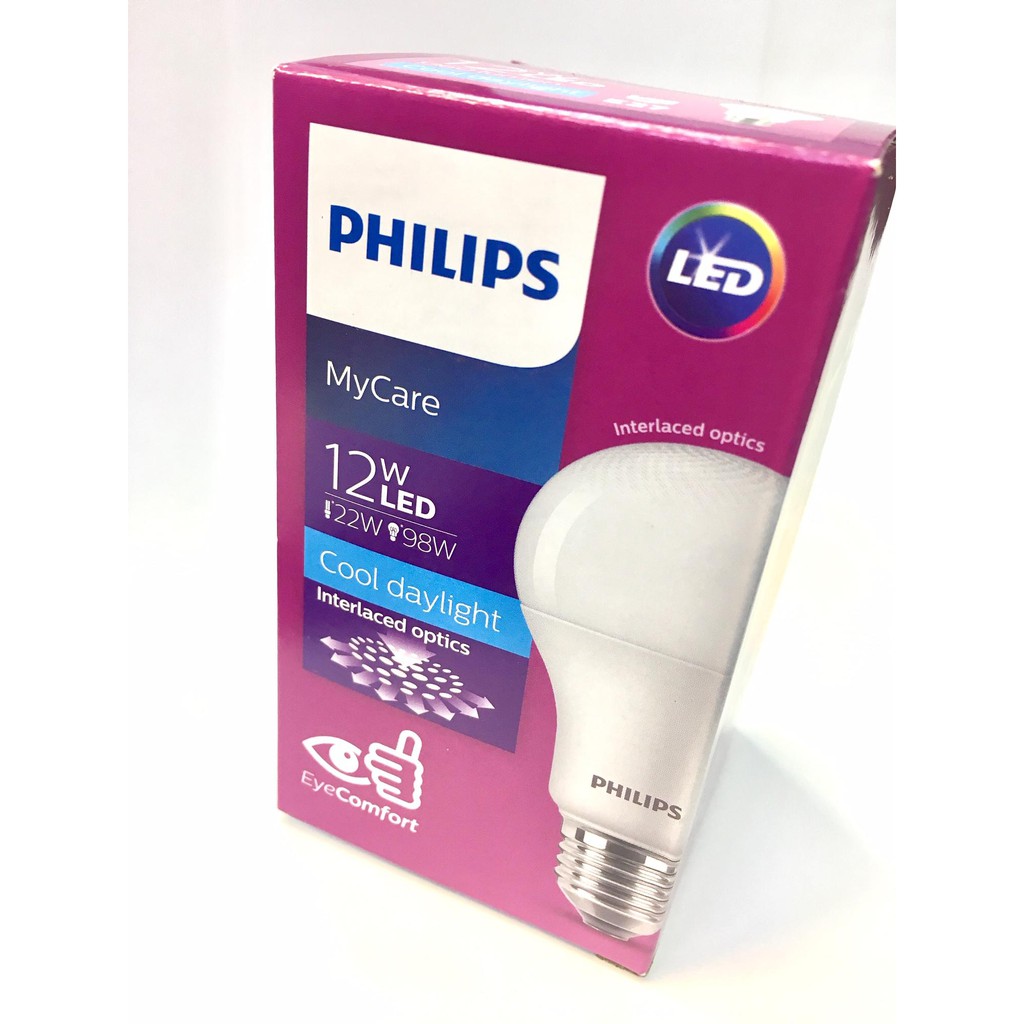 หลอดไฟ LED PHILIPS ขั้ว E27 12w รุ่น MyCare | Shopee Thailand
