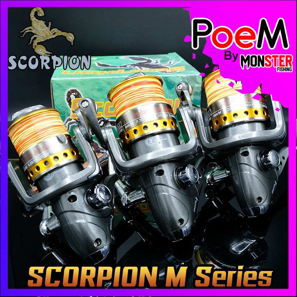 รอกสปินนิ่ง รอกตกปลา สกอเปี้ยน SCORPION M Series M3000/M4000/M5000 ...